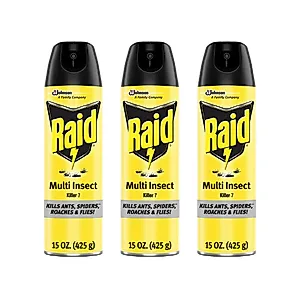 Raid Multi Insect Killer 15 Ounce (Pack of 3)