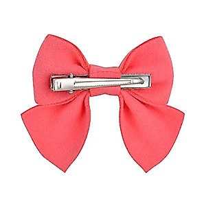 32PCS/16Colors 3.5 Inches Baby Girls Hair Bows Clips Alligator Clips Felt Woolen Hair Barrettes Hair Accessories for Toddlers Infants Kids and Little Girls