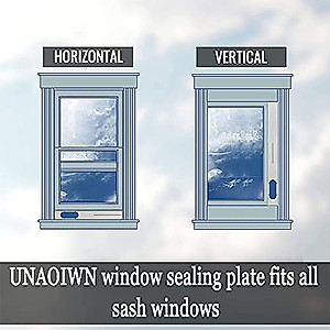 Portable Air conditioner Window Kit, Adjustable Vertical/Horizontal Sliding Window Kit Plate for AC Unit, AC Window Vent Kit, AC Window Seal Suitable for 5.9” AC Exhaust Hose