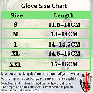 Kids Bike Gloves Boys Girls Gel Padded Full Finger/Half Finger Road Riding Mountain Bicycle Non-Slip Cycling Glove for Youth Junior Children Ages 2-11 (Orange-Full Finger,X/Large)