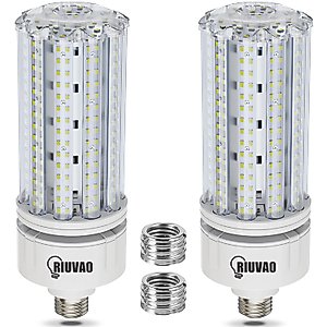 2 Pack 100W LED Corn Bulb, E26 /E39 Base Led Corn Light Bulb, Super Bright 15000lm 5000k Led Bulb, 1000W Equivalent CFL Metal Halogen HID Waterproof Led Corn Bulb for Outdoor Indoor Area Garage