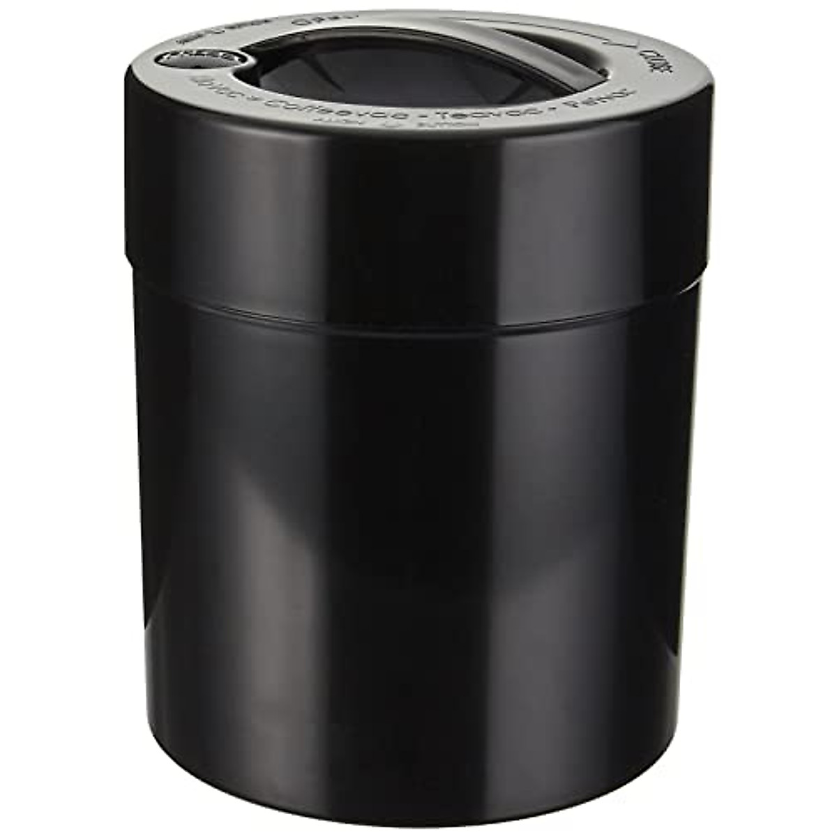 Kilovac - 8 oz to 2.5 lbs Airtight Multi-Use Vacuum Seal Portable Storage Container for Dry Goods, Food, and Herbs - Solid Black Body/Cap