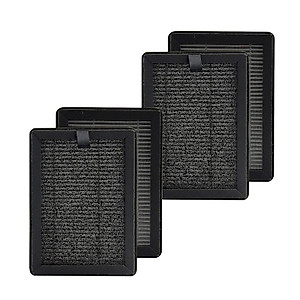 PUREBURG Replacement True HEPA Filters Compatible with SimPure AP3J9 / Redypure JR6 / Membrane Solutions 2J8 Air Purifiers,H13 4-Stage Filtration Activated carbon 2-IN-1 Air Clean Dust VOCs,4-Pack