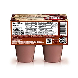 Snack Pack Chocolate Pudding Cups, 3.25 ounce, 4 count (Pack of 1)