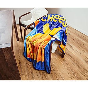 Kraft Macaroni and Cheese Plush Fleece Throw Blanket | Soft Polyester Cover For Sofa and Bed, Cozy Home Decor Room Essentials | Cute Gifts and Collectibles | 45 x 60 Inches