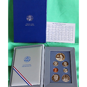 1986 S Prestige Proof Set 7-Coins in Original US Mint Packaging with COA Proof