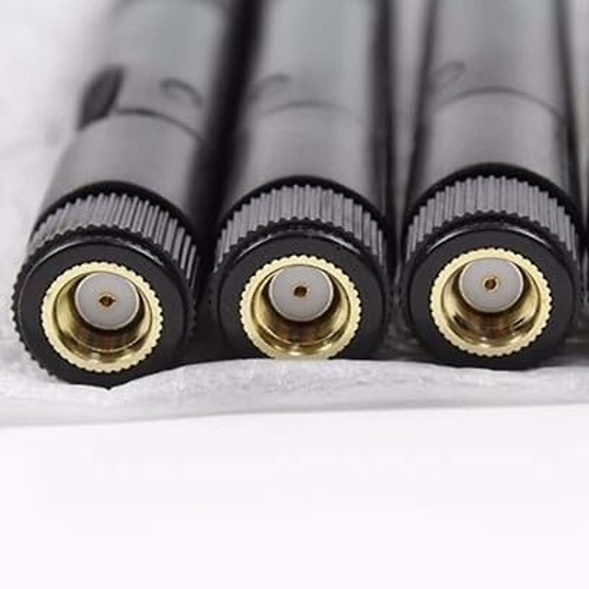 1.3ft 2X 10dBi WiFi Bluetooth Antenna Dual Band Omni Directional Antenna 2.4Ghz/5Ghz RP-SMA Male Long Range for Wireless Wi-Fi Router Network Devices PC Camera WiFi 6 Adapter Desktop PC USB Adapter