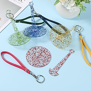 KTZCTPCA 4Pcs Wrist Yarn Holder, Wooden Yarn Holder with Wrist Strap, Detachable String Dispenser Yarn Ball Minder Crochet Wrist Holder Crochet Yarn Spinner for Knitting Crocheting Lover