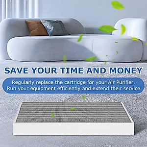 PGAPXCAR2025-A02 MERV-16 Air Filter for Bryant/Carrier Air Purifier Cartridge, Upgraded Filter Perfectly Fits for Bryant/Carrier PGAPAXX2025, PGAPXCAR2025, AGAPXCAR2025 Filter (20x25x3in)-2 Pack