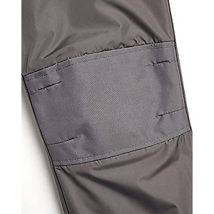 Wippette Girls’ Snow Bib – Kids’ Insulated Waterproof Snowboard Ski Snow Pants Overalls for Girls (5-18), Size 16-18, Charcoal