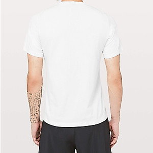 Lululemon Mens Metal Vent Tech Short Sleeve Shirt (White, XL)
