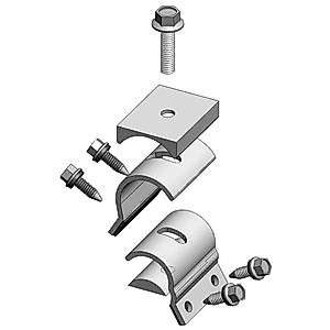 10 MageBracket RL R-Panel Trapezoidal Metal Roof Mounting Racking Rib Brackets Clamps for Solar Panel Module Installation