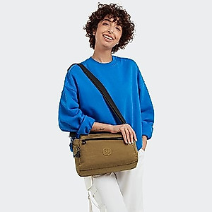 Kipling Women's Elysia Crossbody Bag, Lightweight, Multi-Compartment Magnetic Snap Pockets, Shoulder Bag