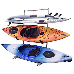 Malone 2 Kayak and 2 SUP Free Standing Storage Rack
