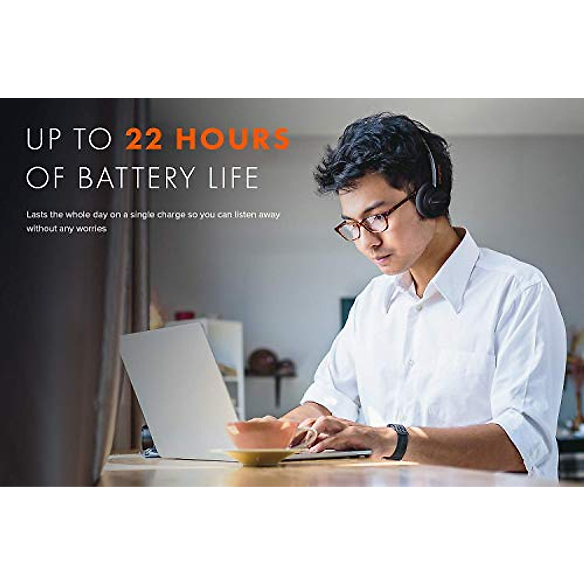 Sound Blaster JAM V2 On-Ear Lightweight Bluetooth 5.0 Wireless Headphones with USB-C, Low Latency, HD, Multipoint Connectivity, Voice Detection and Noise Reduction, 22 Hours Battery Life (Renewed)