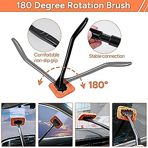 MateAuto Car Cleaning Kit Interior with Windshield Cleaning Tool, Car Care Supplies, Car Wash kit for Dashboards, Air Vents, Windows, Bodywork and Carpet