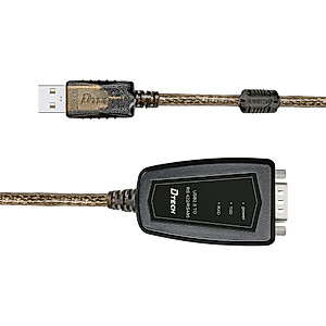 DTECH USB to RS485 Adapter RS422 Serial Port Cable with CP2102 Chip Terminal Board LED Lights Ferrite Core for Windows 11 10 8 7 XP Mac (5 Feet)