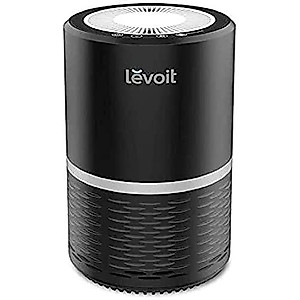 LEVOIT Air Purifiers for Home, HEPA Filter for Smoke, Dust and Pollen in Bedroom, Ozone Free, Filtration System Odor Eliminators for Office with Optional Night Light, 1 Pack, Black