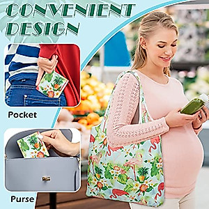 15 Pack Reusable Grocery Bags 50LBS Foldable Grocery Shopping Bags Nylon Tote Washable Bag with Handles Large Waterproof Tote()