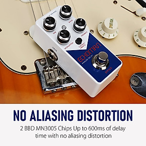 Xvive V21 Guitar Effect Pedal Echoman Vintage Pure Analog Delay TRUE BYPASS