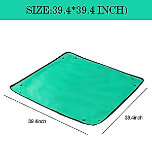 NAOKBOEE 39.4" x 39.4" Plant Repotting Mat, Waterproof Portable Gardening Mat for Indoor Outdoor Plant Transplanting, Thicken PE Mat Transplanting Mat