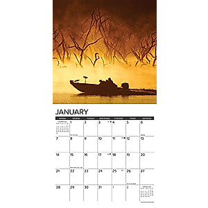 Willow Creek Press Bass Monthly 2024 Wall Calendar (12" x 12")
