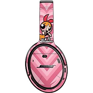 Skinit Decal Audio Skin Compatible with Bose QuietComfort 35 II Headphones - Officially Licensed Warner Bros Blossom Pink Hearts Design