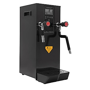 KOLHGNSE Commercial Steam Milk Frother Machine 12L Boiler, Electric Milk Foam Machine, Powerful Steam Output for Espresso Coffee Tea Coffee Shop Dessert Shop