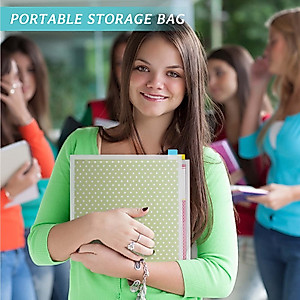 Caydo 50 Pieces Scrapbook Paper Storage Organizer with 120 Pieces Sticky Index Tabs Scrapbook Paper Storage Bags for Holding 12 x 12 Inch Scrapbook Paper, Paper Files, Vinyl Paper and Cardstock