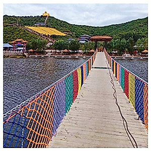 MAGFYLY Banister Guard net Outdoor Playground Protection net, Children's Stair Safety nets Garden Decoration net Isolation Rope net Nylon Braided Rope net Hammock Swing, Mesh 8cm (Size : 12m)