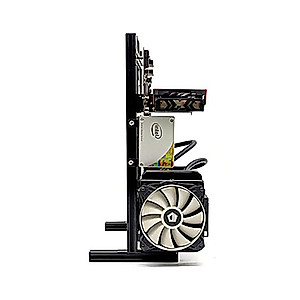 Mini ITX PC Test Bench Computer Water Cooling Open Frame Overclock Air Vertical Case Mini All Aluminum HTPC Support Graphics Card