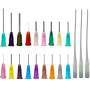Dispensers Applicator Kit - Syringes, Plastic Squeeze Bottles, and Needle Tips Works for Precisely Delivery Grease, Oil Dispensing, Liquid Glue and Ink