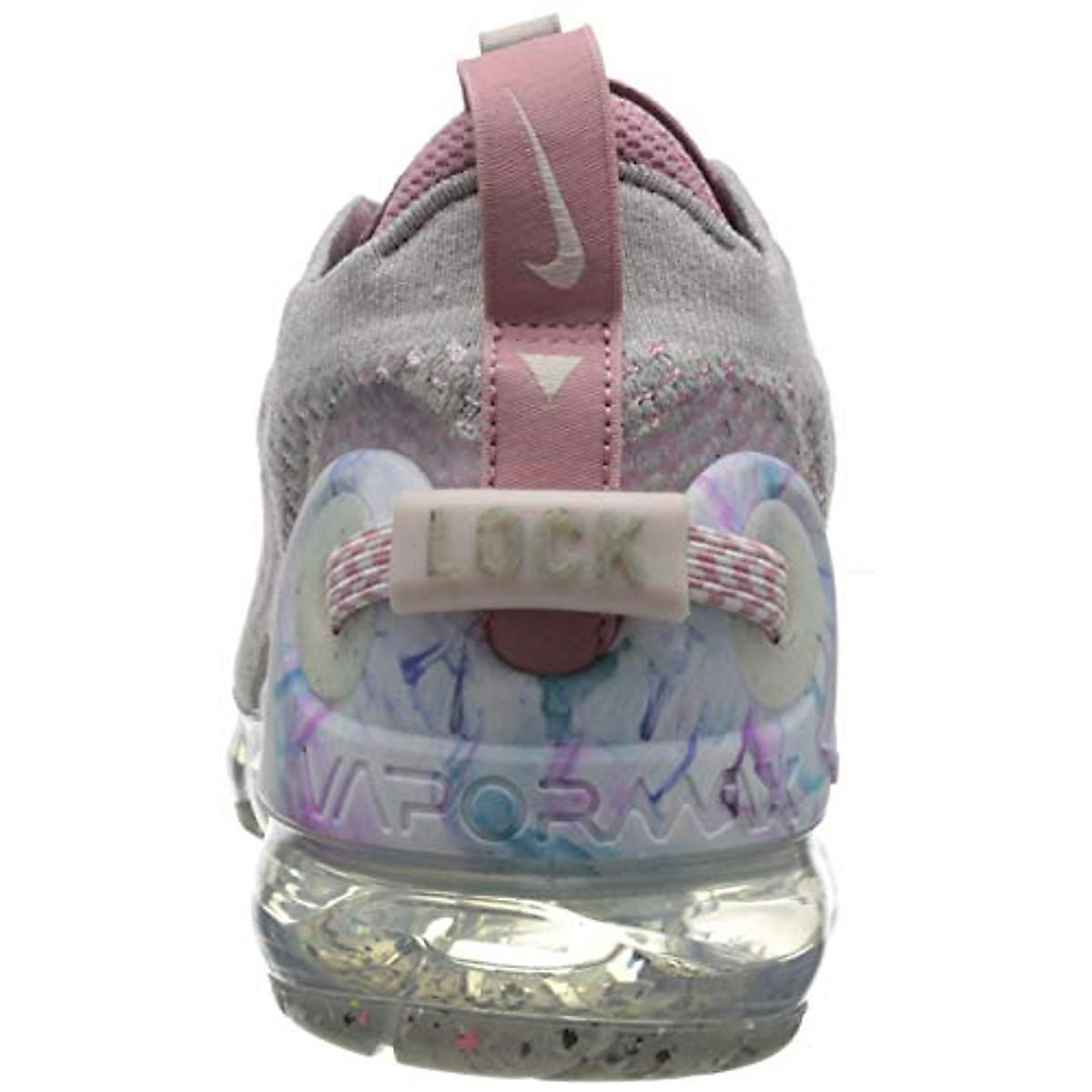 Nike Women's W AIR Vapormax 2020 FK Running Shoe, Black White Barely Volt Atomic Pink Royal Pulse Crimson Tint, 3.5 UK