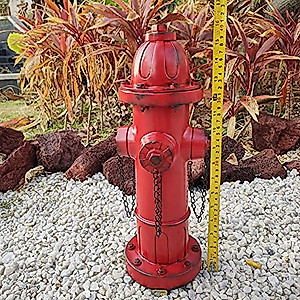 Glorison Fire Hydrant for Dogs to Pee On-16 Inches Puppy Pee Post Training Tool Yard Garden Indoor Outdoor Statue