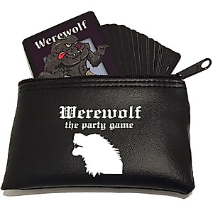 Apostrophe Games Werewolf The Party Game – 42 Role Cards, for 7 to 30 Players – Halloween Game Night, for Adults and Teens – Interactive Board Game, Stocking Stuffer