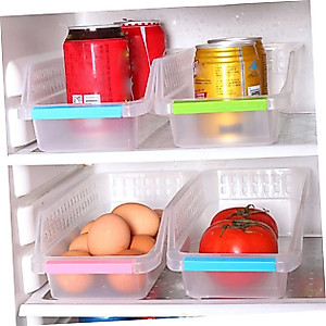 CIYODO Box Fridge Organizer Beverage Refrigerator Fridge Bins Soda Organizer for Refrigerator Soda Fridge Beverage Fridge Stackable Drawer Kitchen Organizer Soda Water Desktop