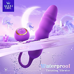 Thrusting Dildo Vibrator Adult Toys - 9 Inches Realistic Dildos Sex Toy with 9 Thrust Modes 10 Vibrations, Hands-Free Anal Clitoral G Spot Dildo Vibrators Adult Sex Toys & Games for Women Couples Fun