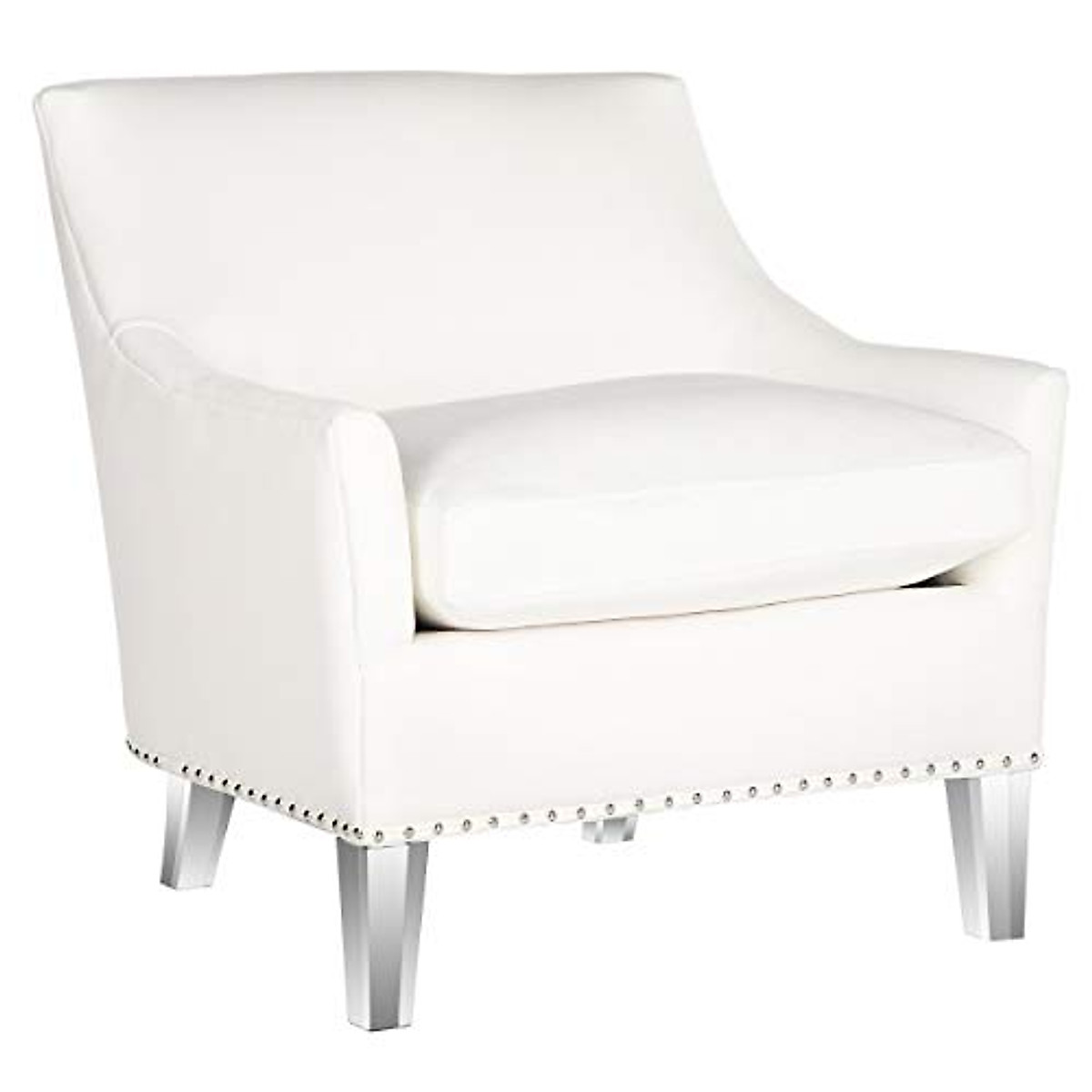 Safavieh Mercer Collection Hollywood Glam White Tufted Club Chair