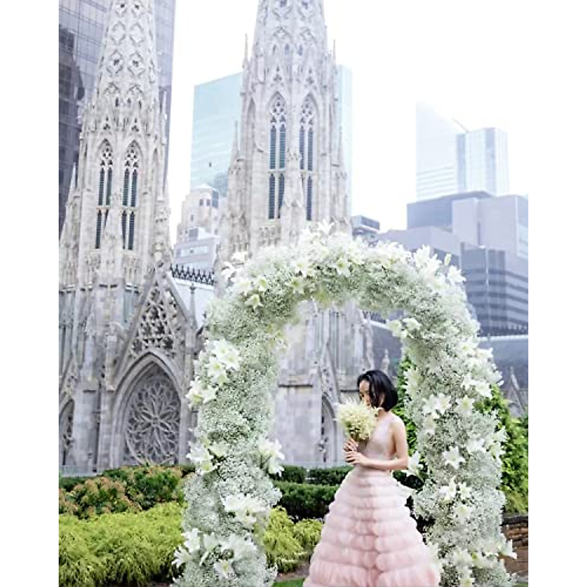 Wedding Arch Backdrop Stand,Gold Metal Door Arched Backdrop Frame ...