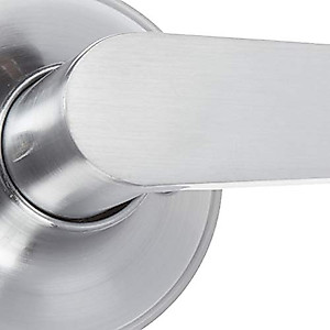 Prime-Line MP65250 Passage Lever, Fits 2-3/8in and 2-3/4in Backset, Satin Chrome, ADA, (1 set)