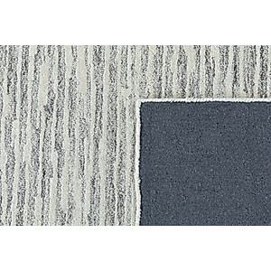 NUSTORY Hand Tufted - Area Rug - Grey Silt - Rectangle - 7'6" x 9'6"