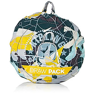 Kipling Women's DRAWPACK, Multicolour (Camo Map), 39x43x1 Centimeters (B x H x T)