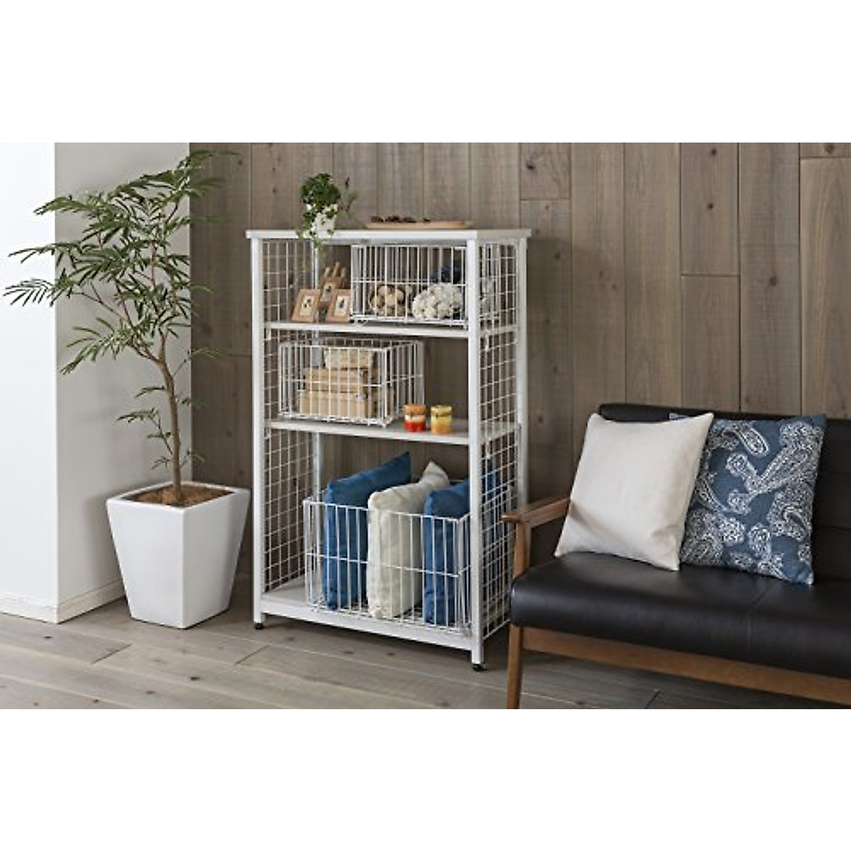 IRIS USA WCO-S Modular Wire Stacking Storage Container, Small