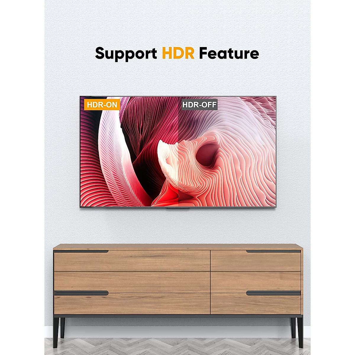 CableCreation 8K DisplayPort Cable 10 FT/3M, DP to DP Cable 1.4,Support 8K@60Hz, 4K@144Hz, 2K@165Hz Video Resolution & HDR,Gray