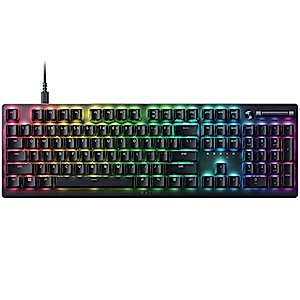 Razer DeathStalker V2 Gaming Keyboard: Low-Profile Optical Switches - Linear Red - Ultra-Durable Coated Keycaps - Durable Aluminum Top Plate - Multi-Function Roller and Media Button - Chroma RGB