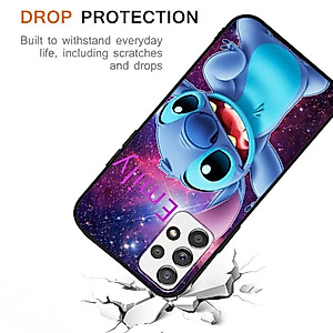 nurkorki Personalized Name Custom Phone Cases for Samsung Galaxy S23 S21 FE S22 Plus S21 Ultra Plus S20 FE S20 Plus Ultra A13 A53 Cute Cartoon Anime Phone Case for Friend Text Customized Gift Cover