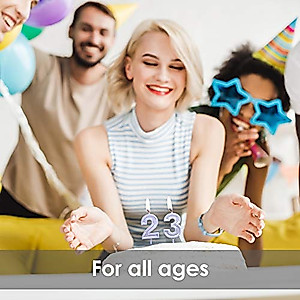 GET FRESH Number 10 Birthday Candle – Red Number Ten Candles on Sticks – Number Candles for Birthday Anniversary Wedding Party –10th Bday Candles for Cake Decoration – Vivid Red Number Cake Candles