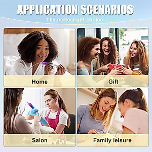 Electric Professional Nail Drill 35000 RPM,Electric Nail File Efile Machine Set,Rechargeable Acrylic Nail Tool Kit,Manicure Pedicure Gel Grinder Polish for Home Salon Teach(Sunset Blue)