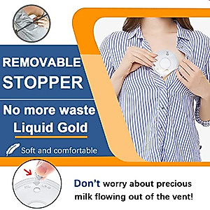 Breast Milk Catcher, Milk Collector for Breastfeeding Mother, Breast Shells, Breastmilk Collector with Plugs, for Milk Leaks, Protect Cracked Nipples&Collect Breastmilk, Silicone Nursing Cups-2PCS