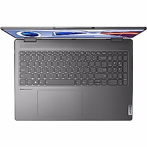 Lenovo 2023 Newest Yoga 7i 16" WUXGA Touch 2-in-1 Laptop, 13th Gen Intel 10-Core i5-1335U, 8GB LPDDR5 RAM, 512GB SSD, Intel Iris Xe Graphics, 2xThunderbolt, Backlit KB, FP, Win11 Home, Storm Grey